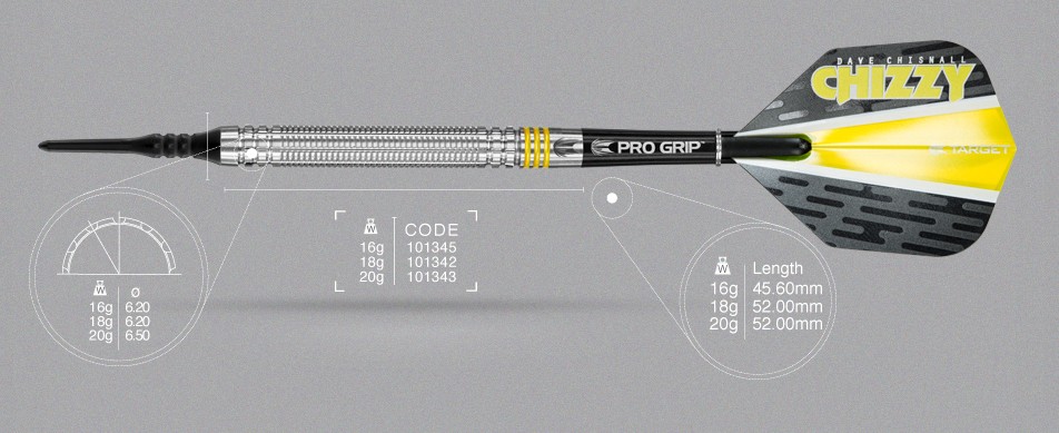 DAVE CHISNALL 80% - Chizzy - Soft Tip